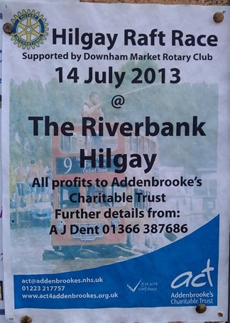 Fun on the Wissey at the Hilgay Raft Race - downhamweb